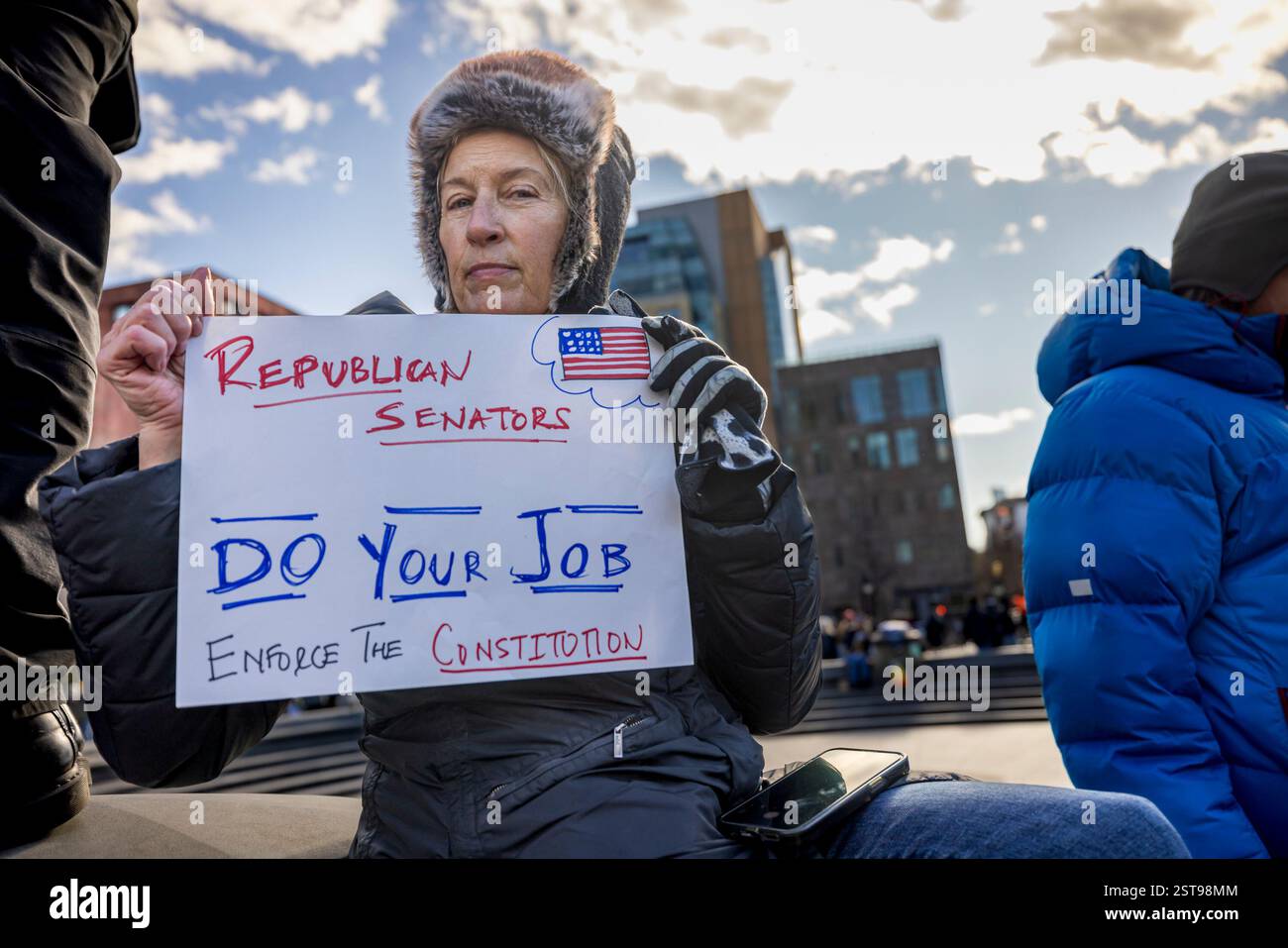 New York City, United States. 17th Feb, 2025. NEW YORK, NEW YORK ...