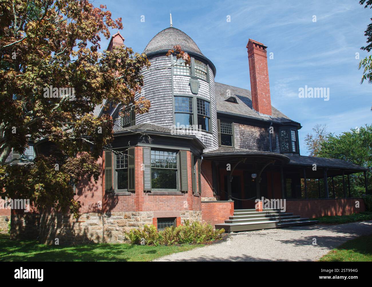 The Isaac Bell House historic house and National Historic Landmark at ...