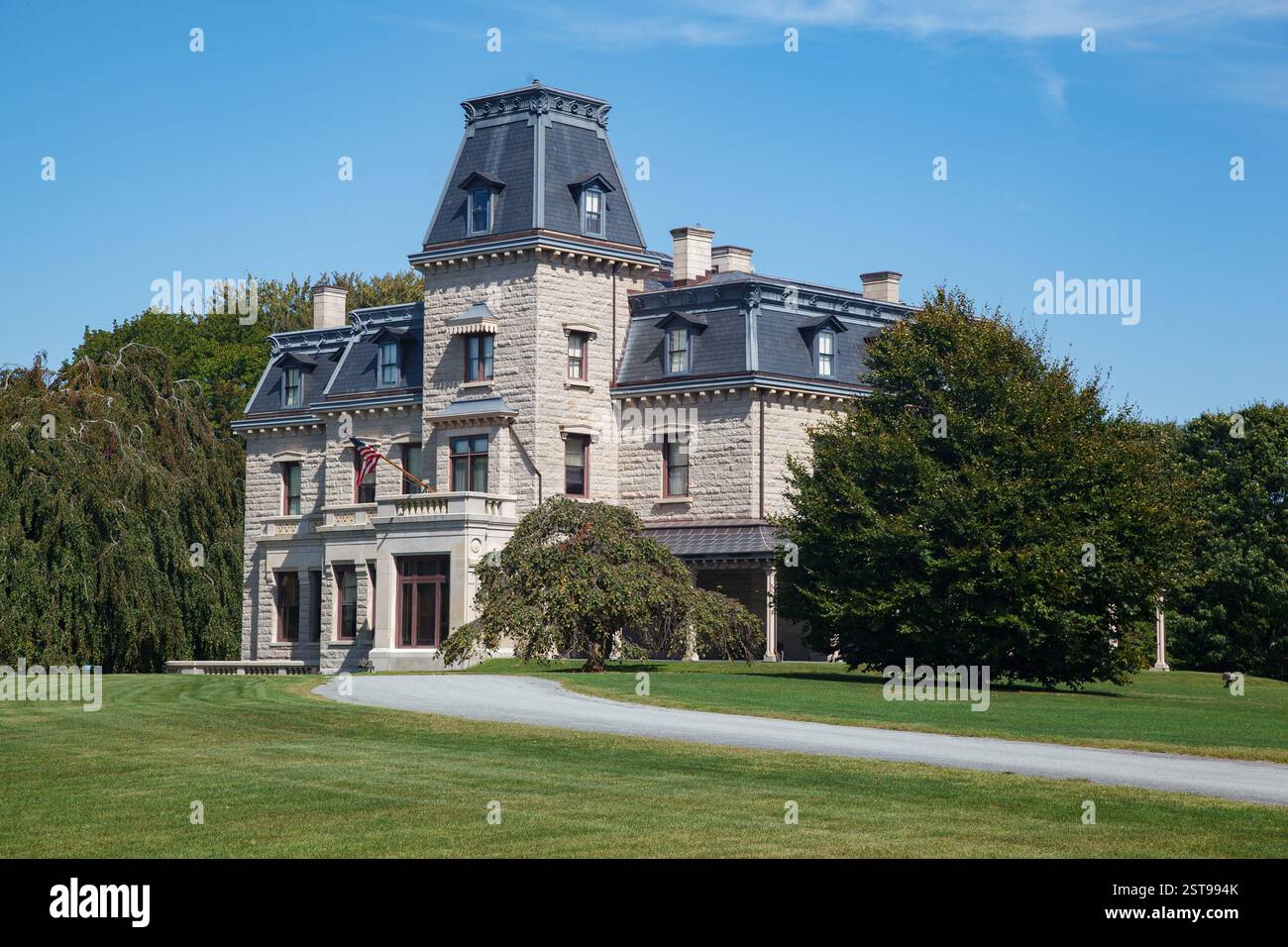 The beautiful Chateau-sur-Mer gilded age historic mansion at Stock ...