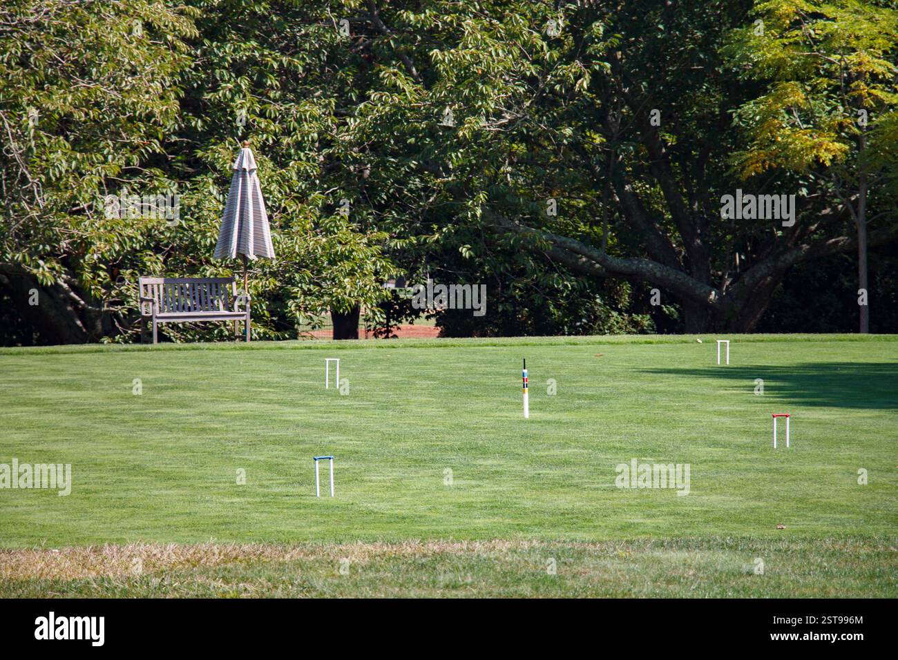 Cricket game on the grass at Chateau-sur-Mer gilded age historic ...