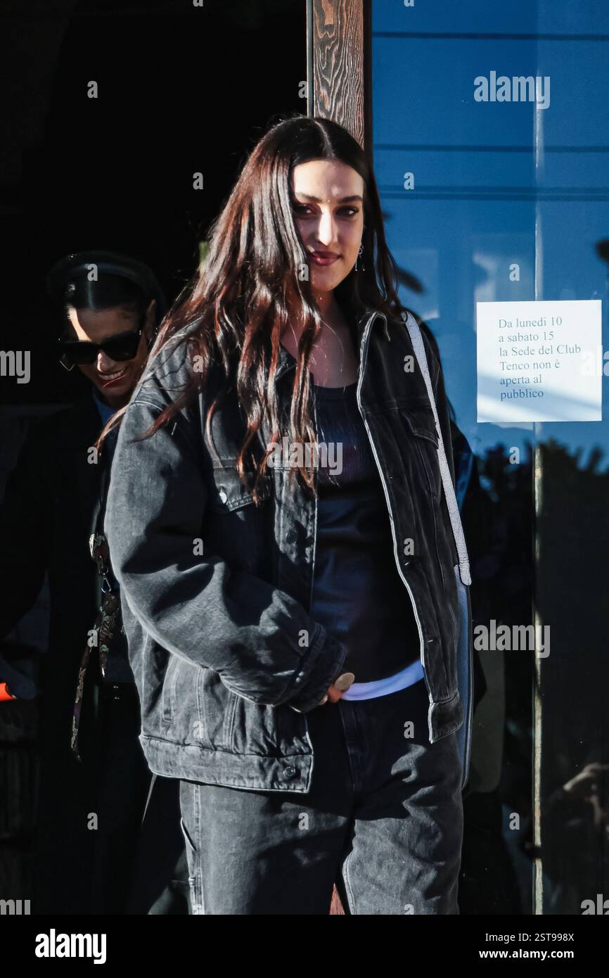 Milan, Italy. 15th Feb, 2025. Sanremo, Celebrity sightings during ...