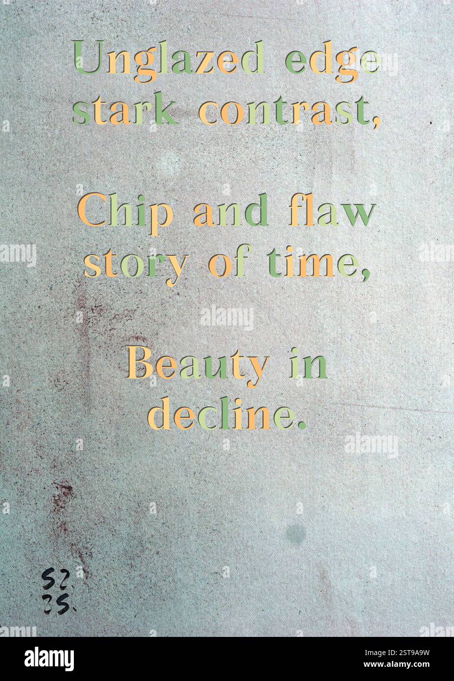 Unglazed edge stark contrast, Chip and flaw story of time, Beauty in ...