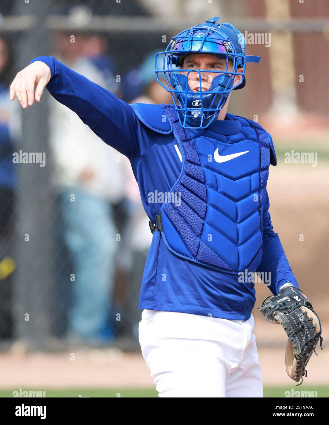 Los Angeles Dodgers catcher Will Smith participates in the training ...