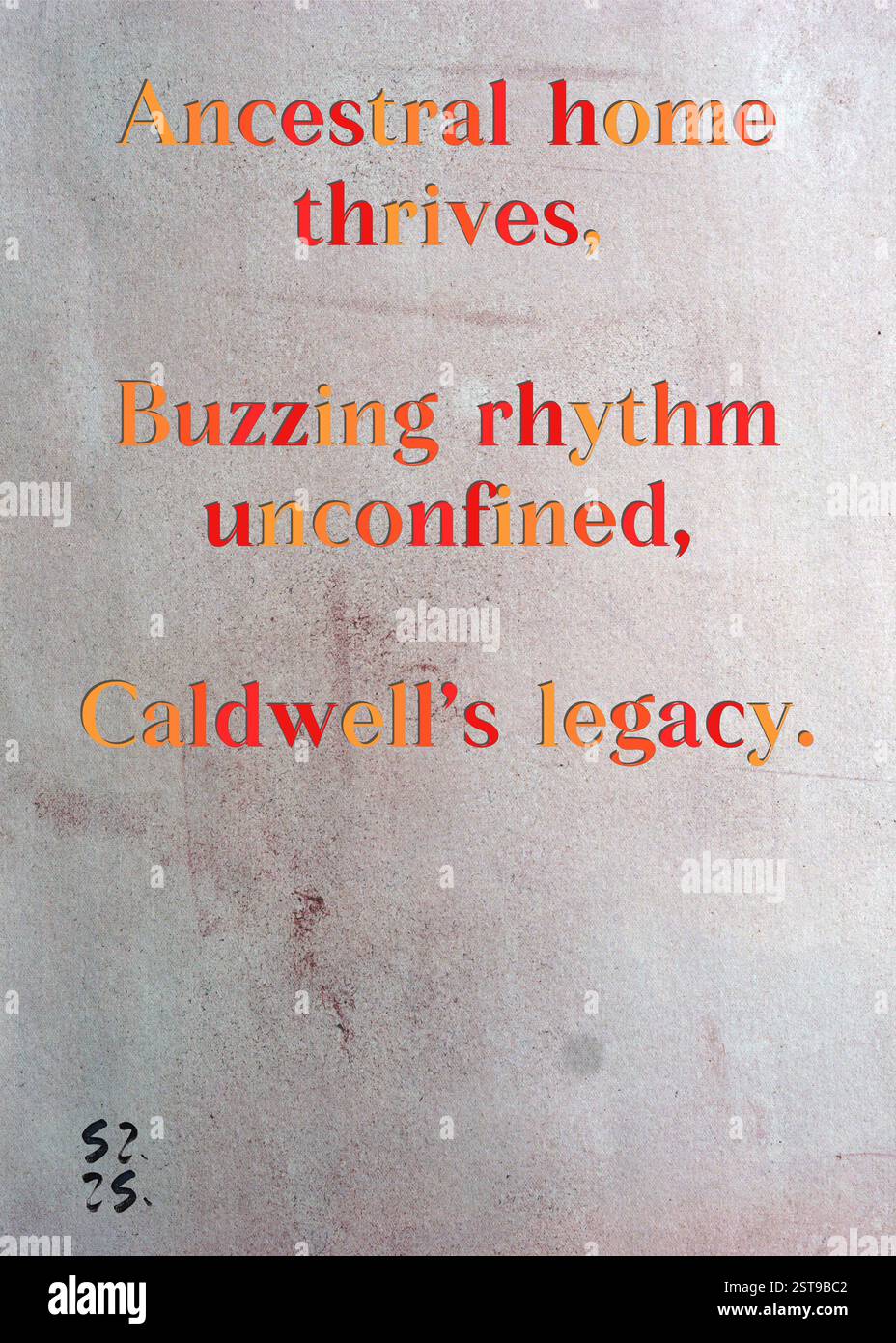 Ancestral home thrives, Buzzing rhythm unconfined, Caldwell's legacy ...