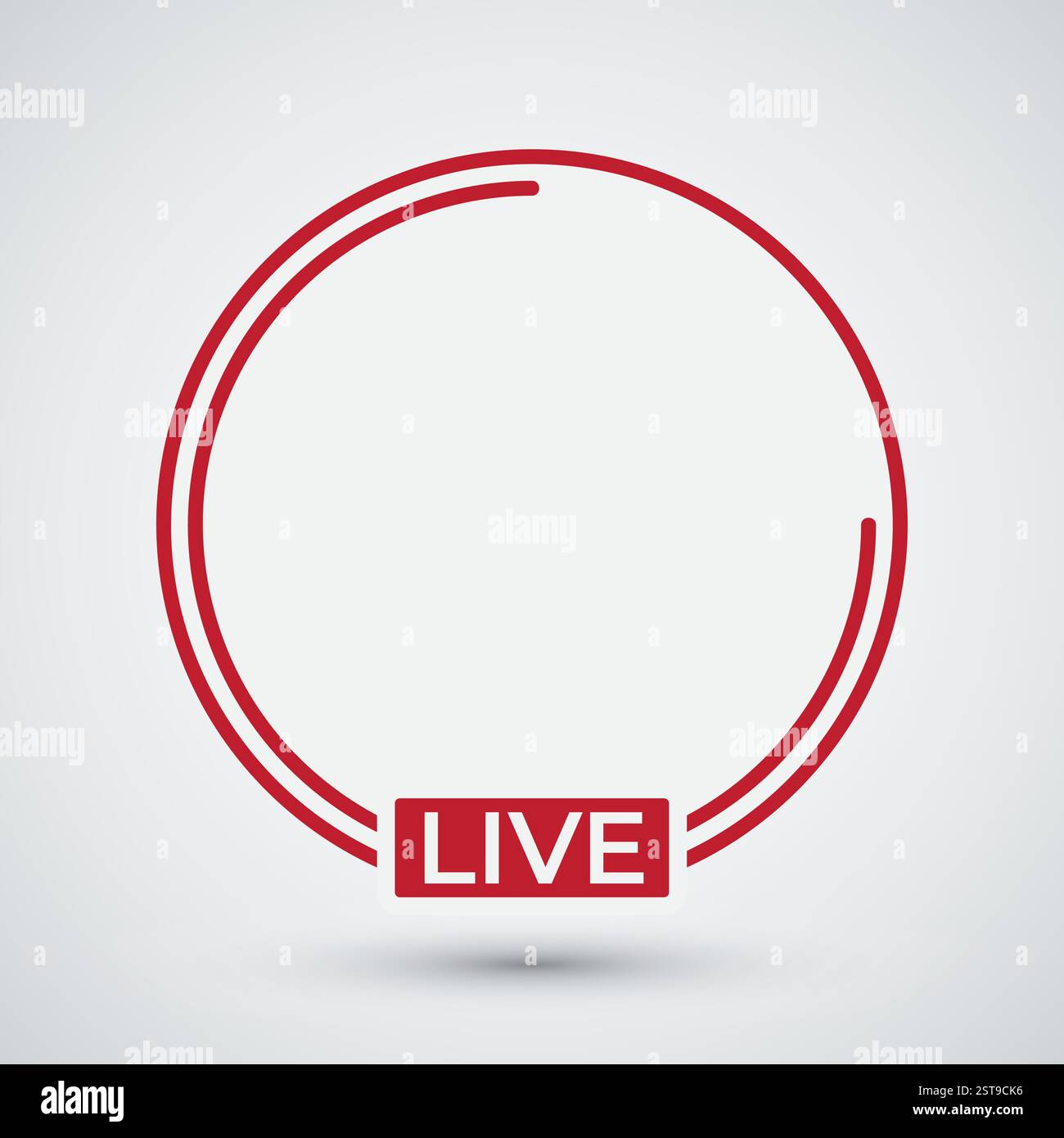 Social media icon avatar best for Live video streaming template Stock ...