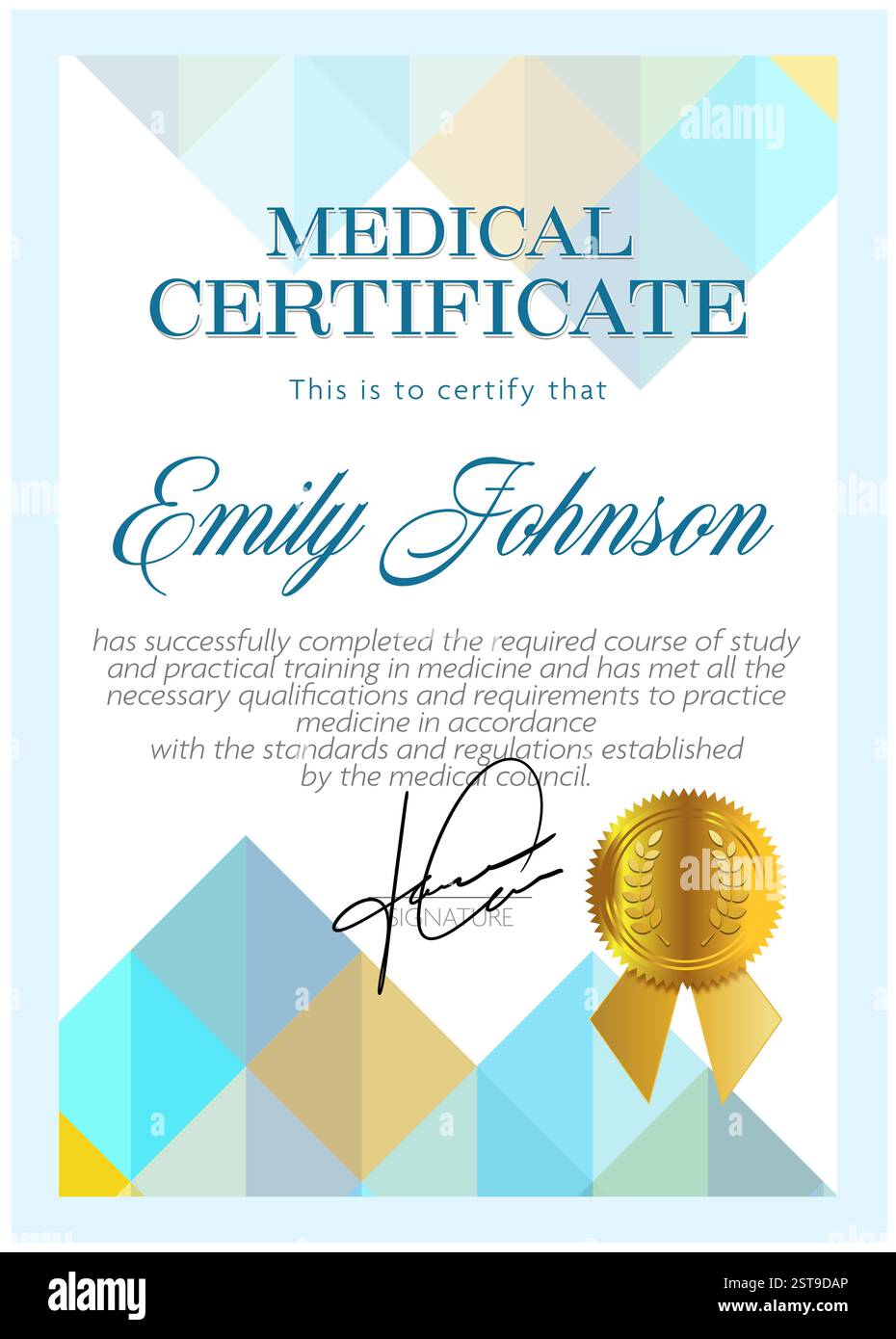 Certificate of appreciation Cut Out Stock Images & Pictures - Alamy