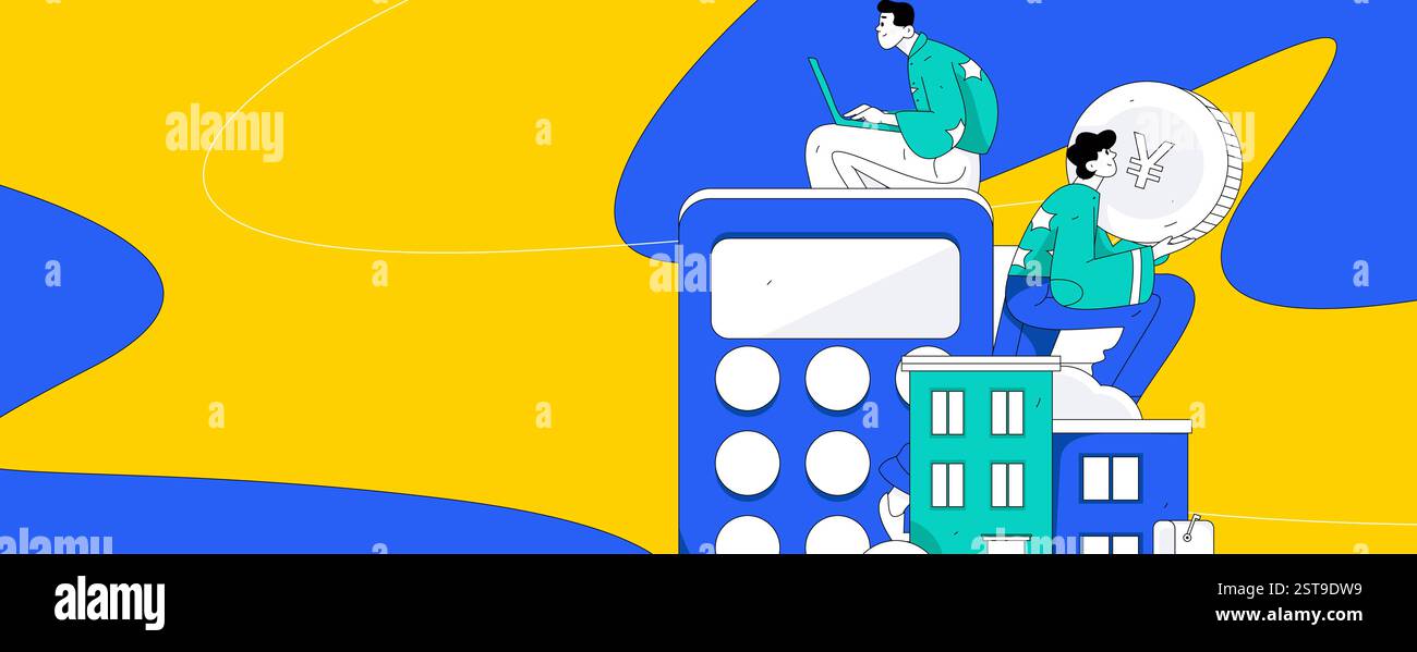 Home loan flat vector concept operation illustration Stock Vector Image ...
