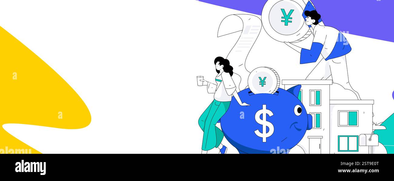 Home loan flat vector concept operation illustration Stock Vector Image ...