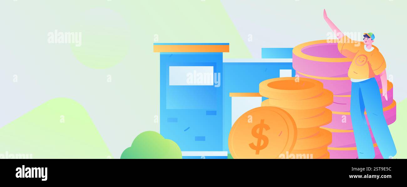 Home loan flat vector concept operation illustration Stock Vector Image ...