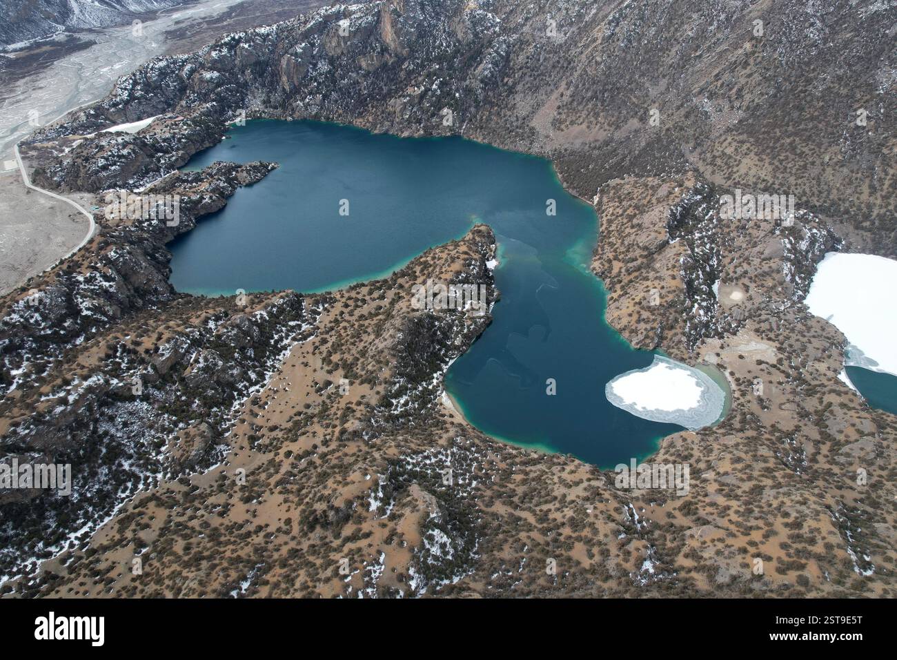 Qamdo,China.16th February 2025. Spectacular scenery of the "three ...