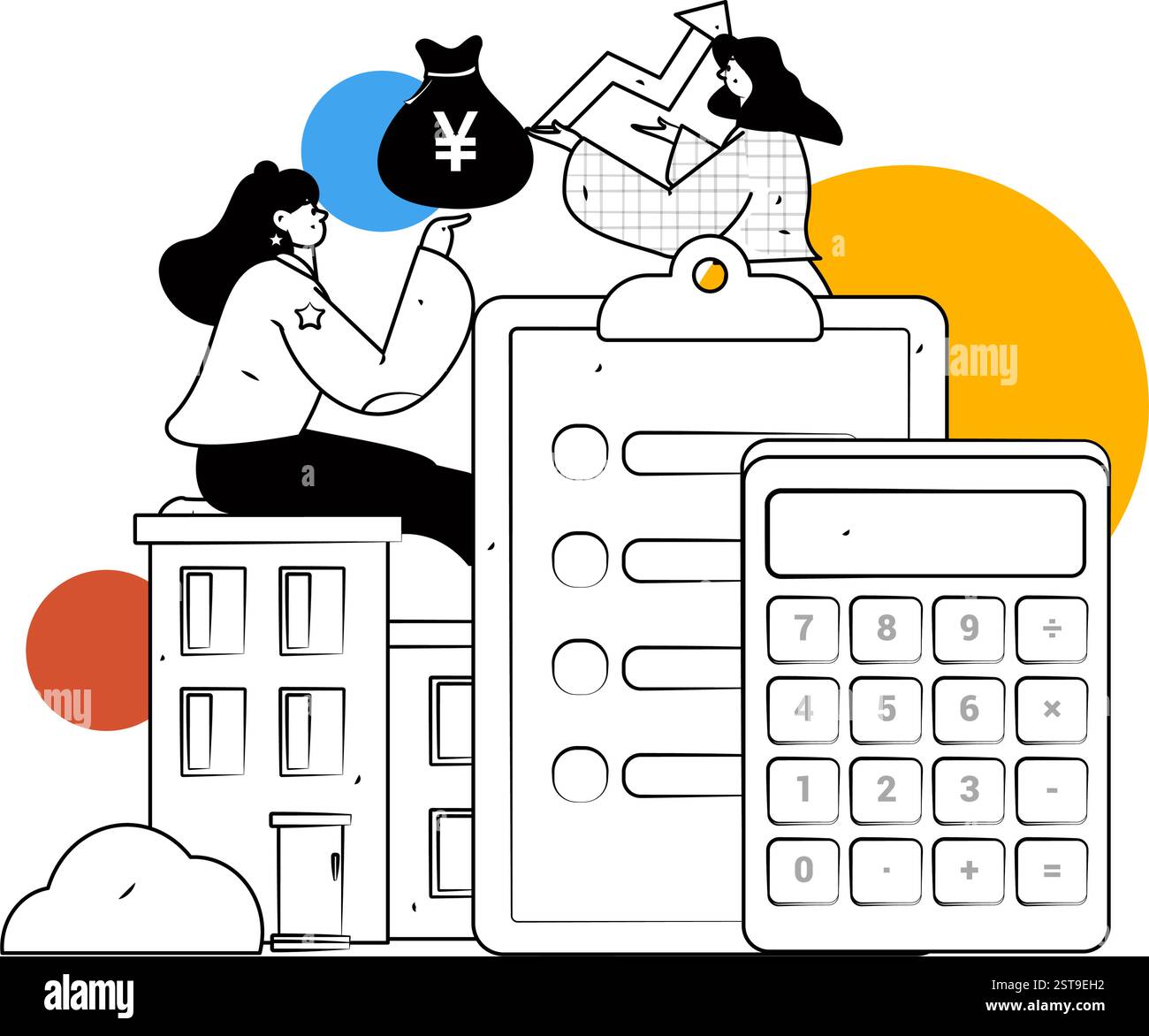 Home loan flat vector concept operation illustration Stock Vector Image ...