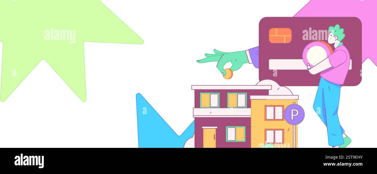 Home loan flat vector concept operation illustration Stock Vector Image ...