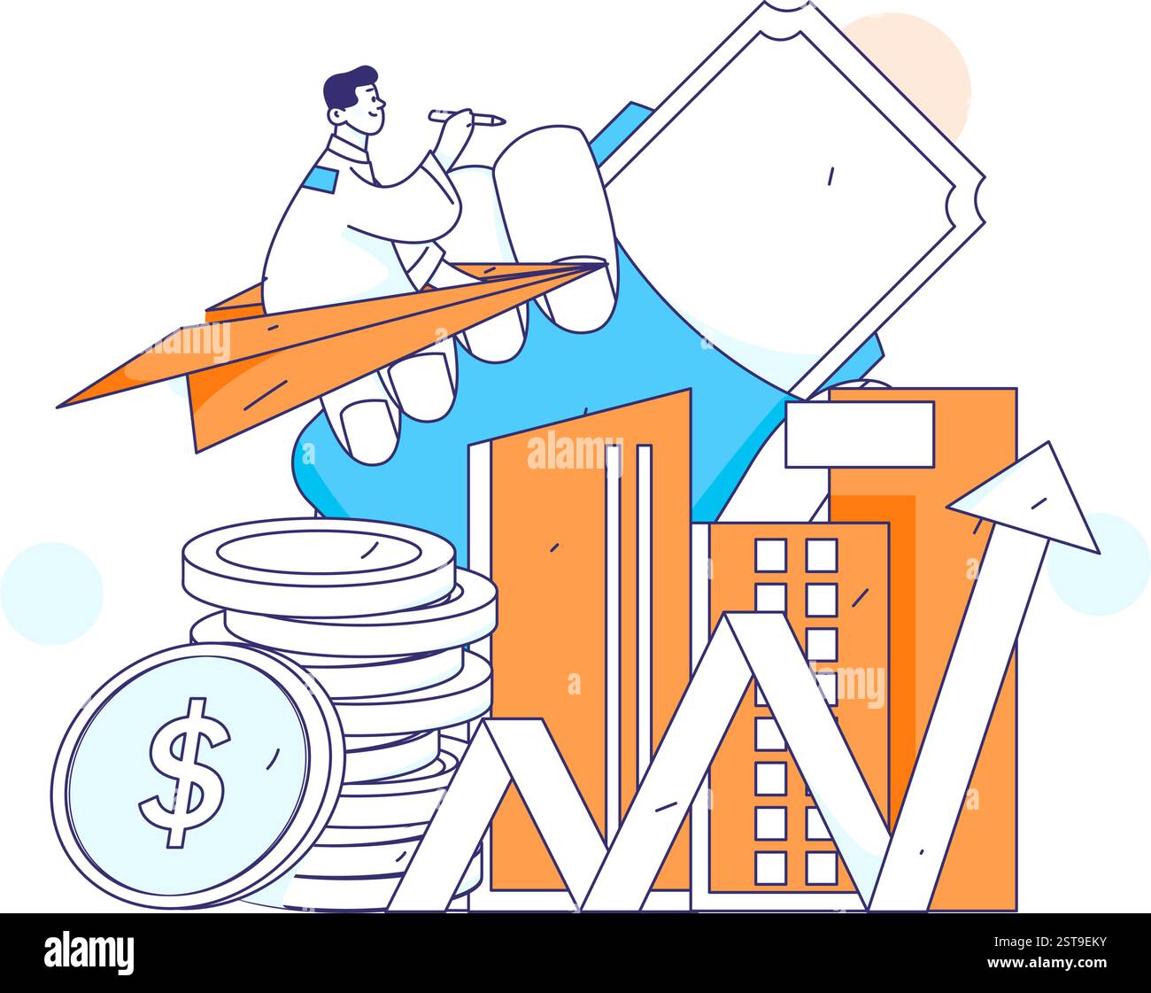 Home loan flat vector concept operation illustration Stock Vector Image ...