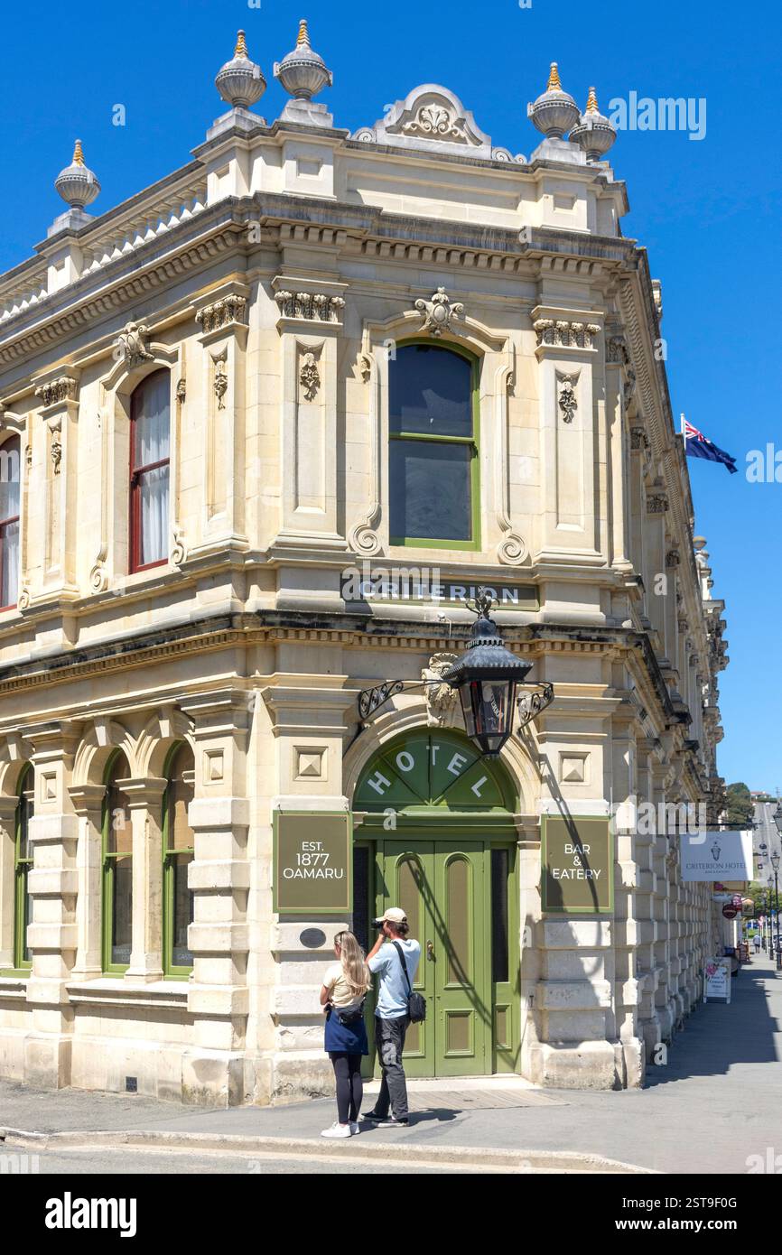 Historic Criterion Hotel (1877) in Oamaru's Victorian Precinct, Harbour ...