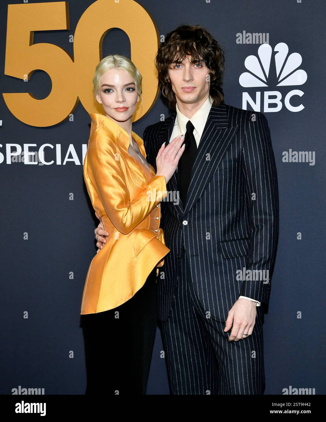 Anya Taylor-Joy, left, and Malcolm McRae attend the SNL50: The ...