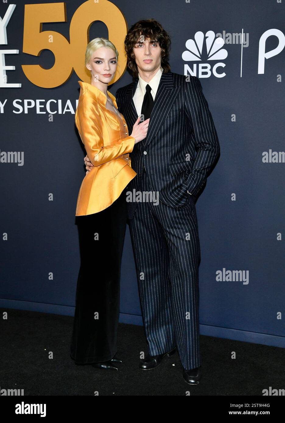 Anya Taylor-Joy, left, and Malcolm McRae attend the SNL50: The ...