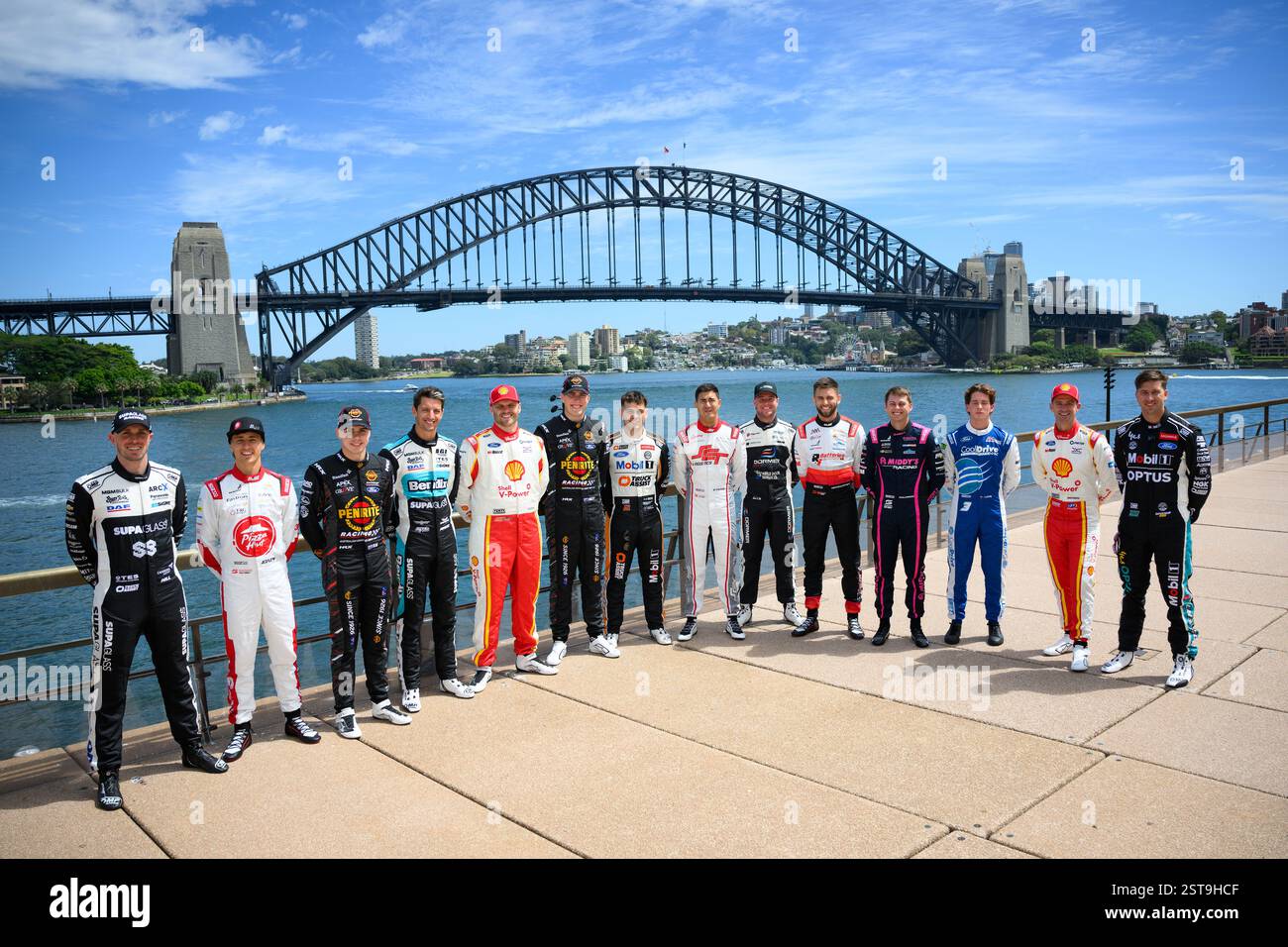 Sydney, Australia. 18th Feb, 2025. Drivers assemble for a photograph ...