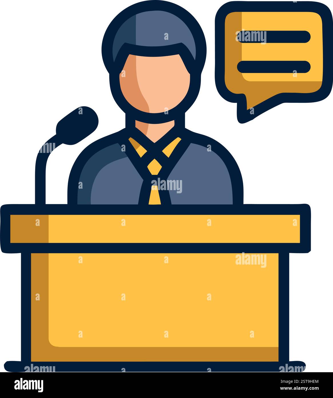 Lawyer giving speech icon Stock Vector Image & Art - Alamy