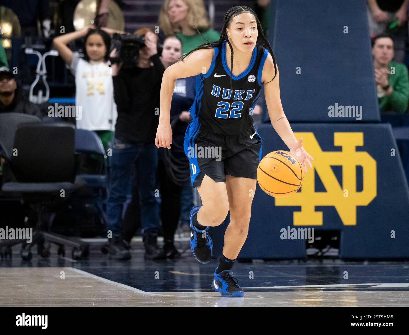 SOUTH BEND, IN - FEBRUARY 17: Duke Blue Devils guard Taina Mair (22 ...
