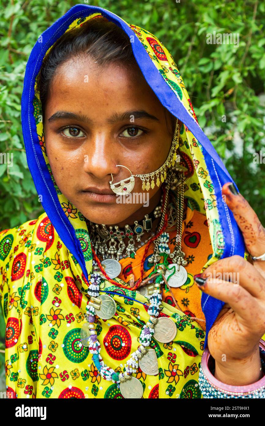 South Asia, India, Republic of India. Traditional Bhuj, Vagadiya ...