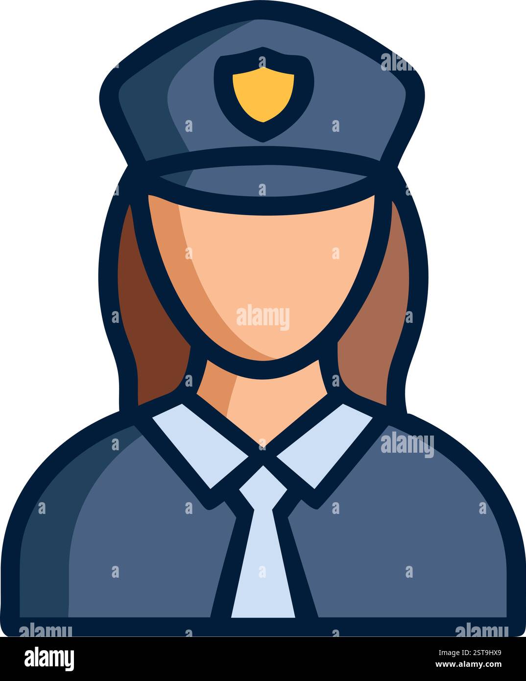 Police woman icon Stock Vector Image & Art - Alamy