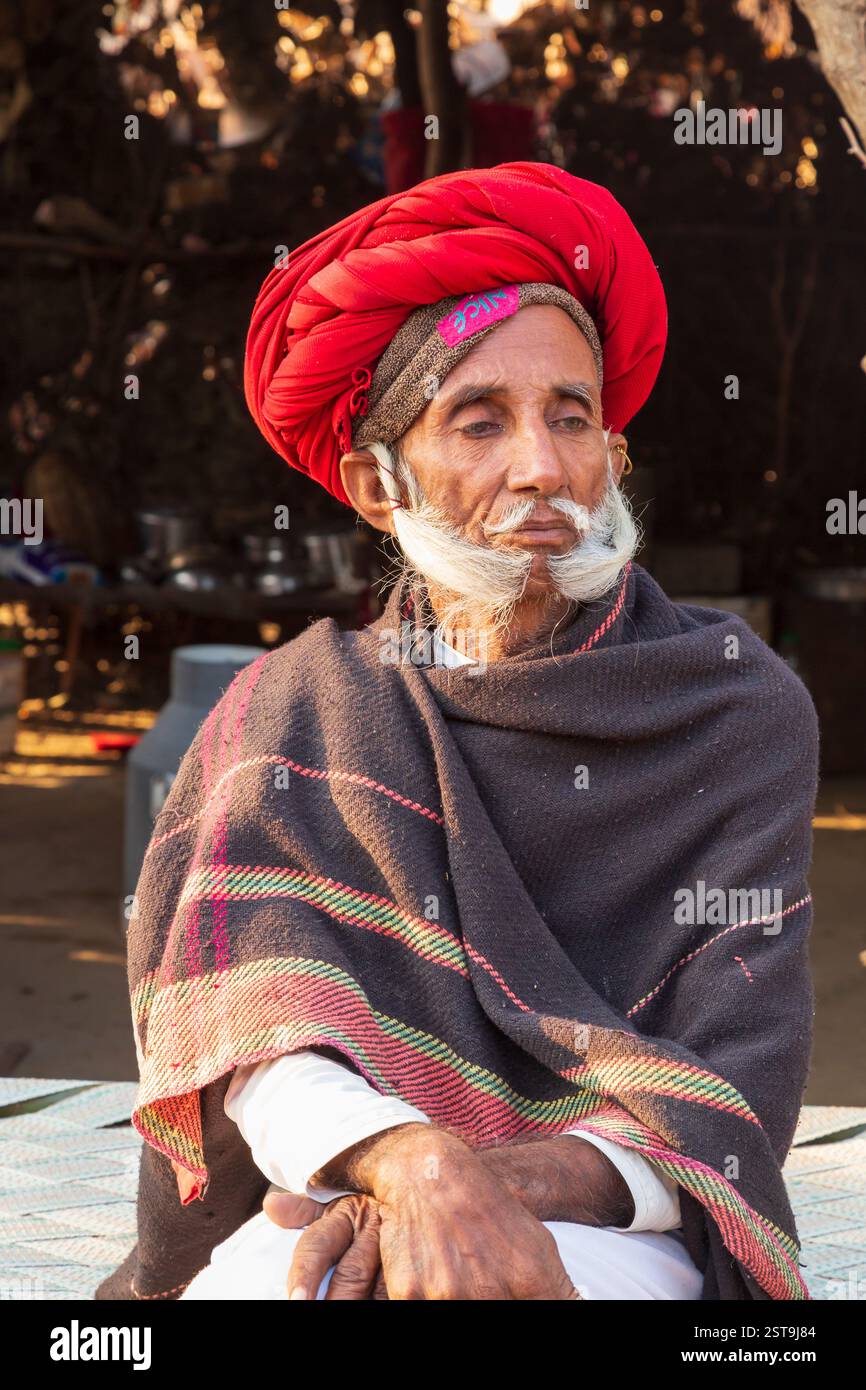 November 27, 2017. Asia, India, Delhi, Udaiapur, Bera. Tribes people ...