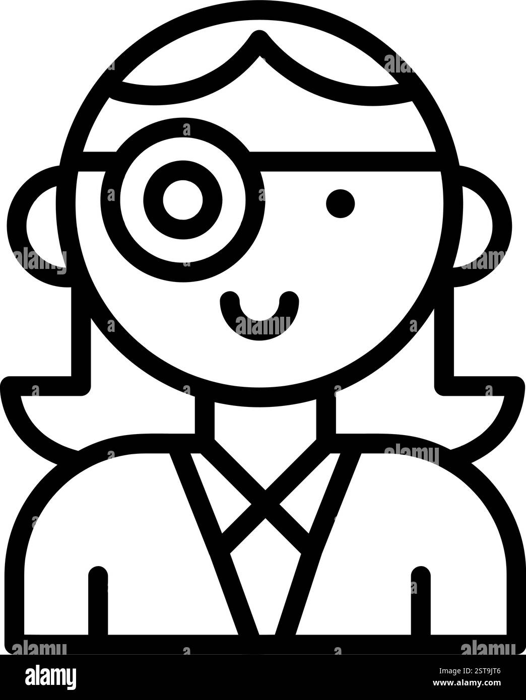 Eye doctor female specialist icon Stock Vector Image & Art - Alamy