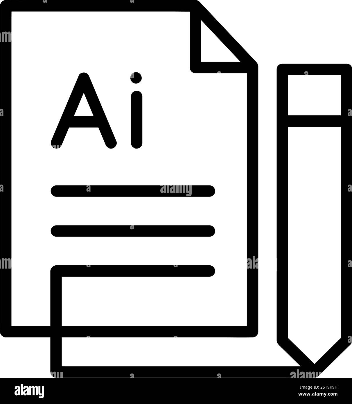 AI education document icon Stock Vector Image & Art - Alamy