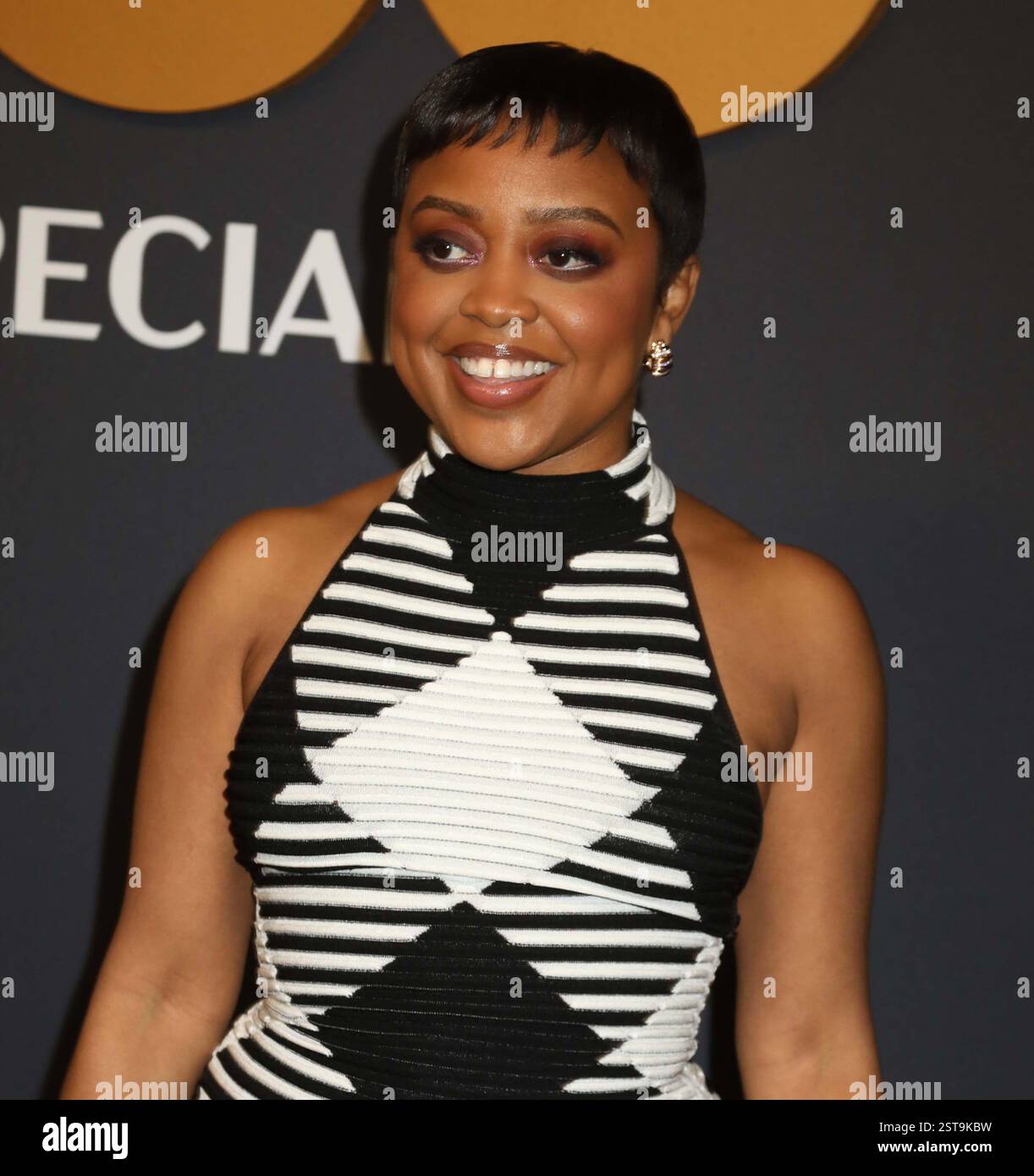 February 16, 2025, New York, New York, USA: Actor QUINTA BRUNSON seen at the arrivals for SNL 50 ...