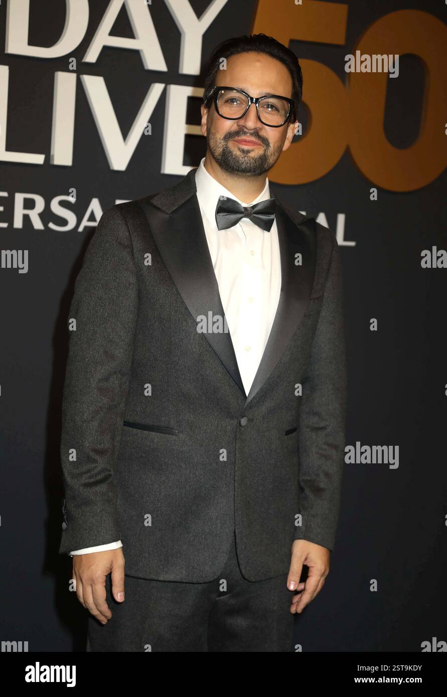 February 16 2025 New York New York Usa Actor Lin Manuel Miranda