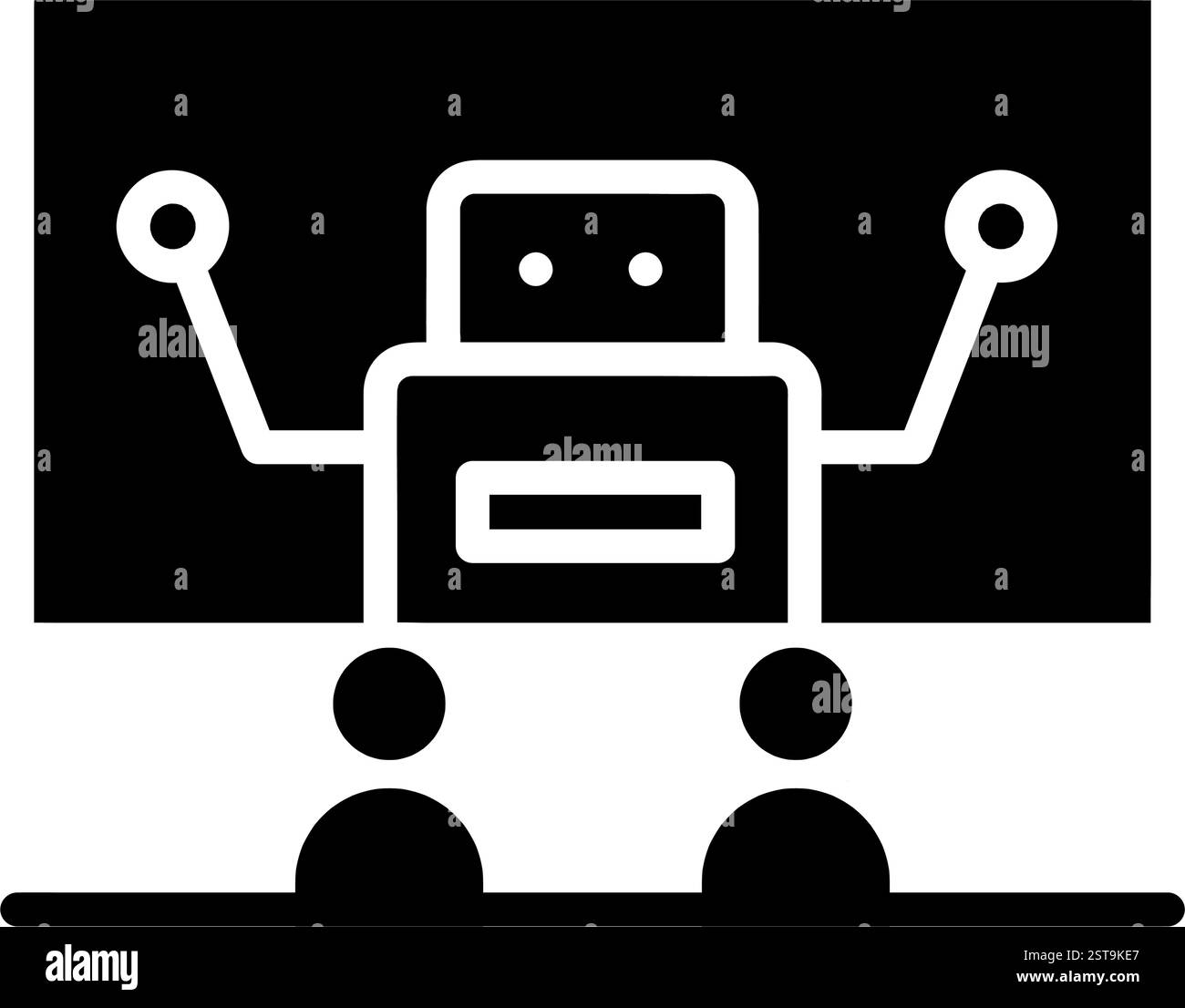 AI education robot icon Stock Vector Image & Art - Alamy
