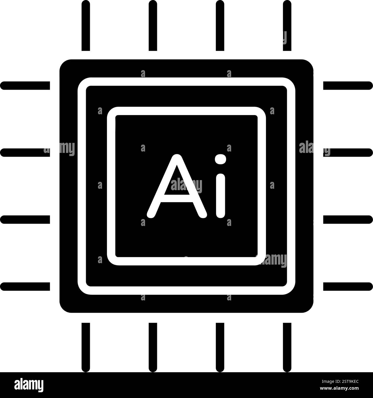 Generative AI microchip icon Stock Vector Image & Art - Alamy