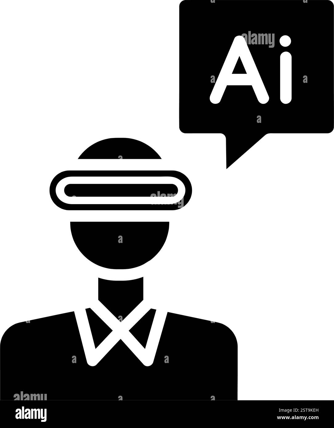 AI virtual teacher icon Stock Vector Image & Art - Alamy