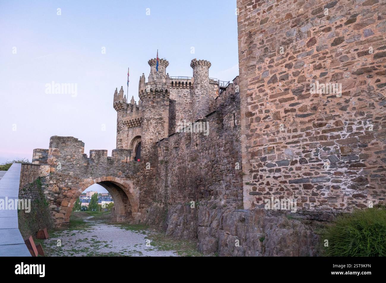 Panorama of the Templar Castle, Ponferrada Castle Ponferrada in the ...