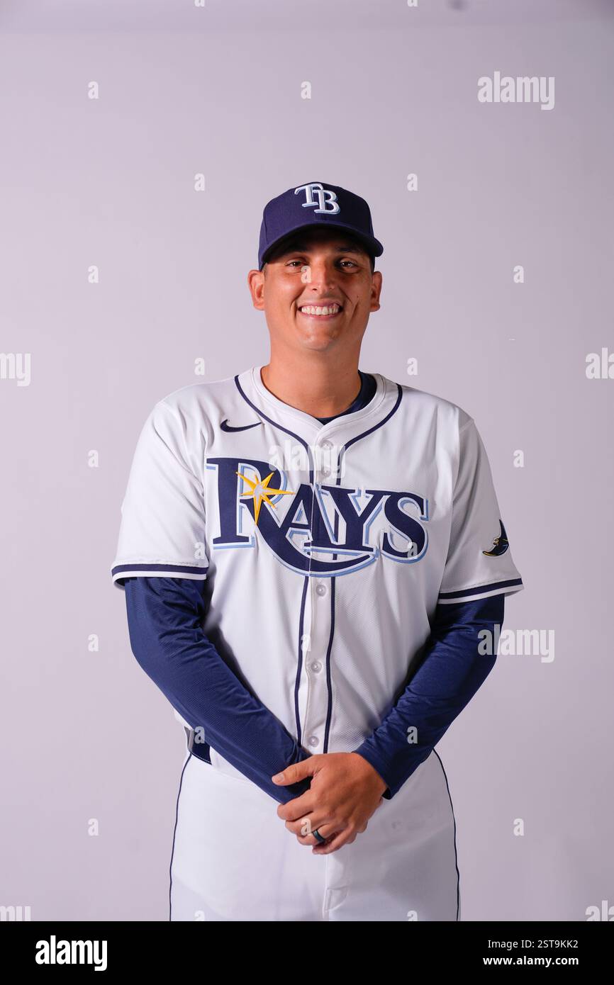 Tampa Bay Rays assistant hitting coach Brady North poses for a portrait ...