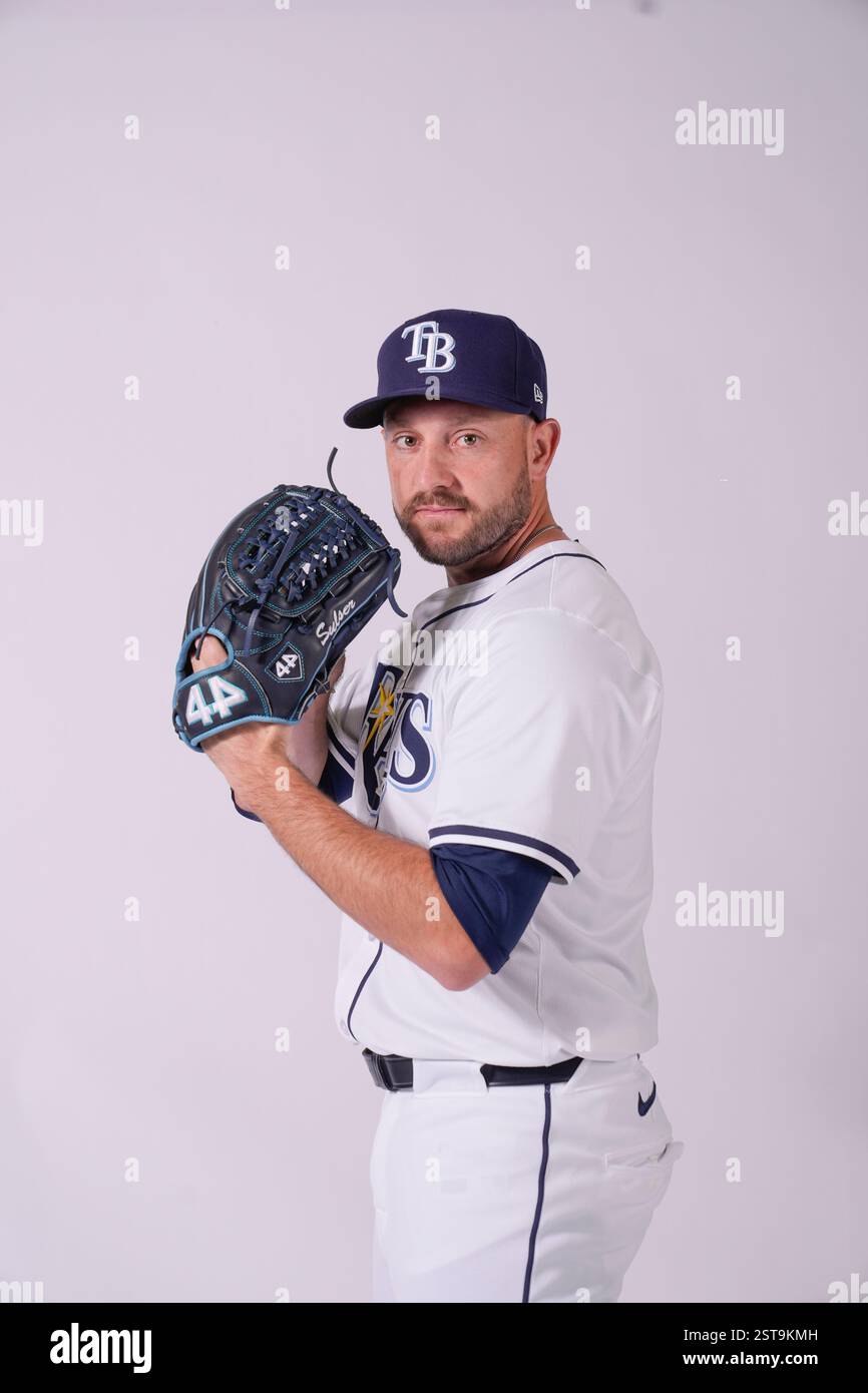 Tampa Bay Rays pitcher Cole Sulser poses for a portrait during photo ...