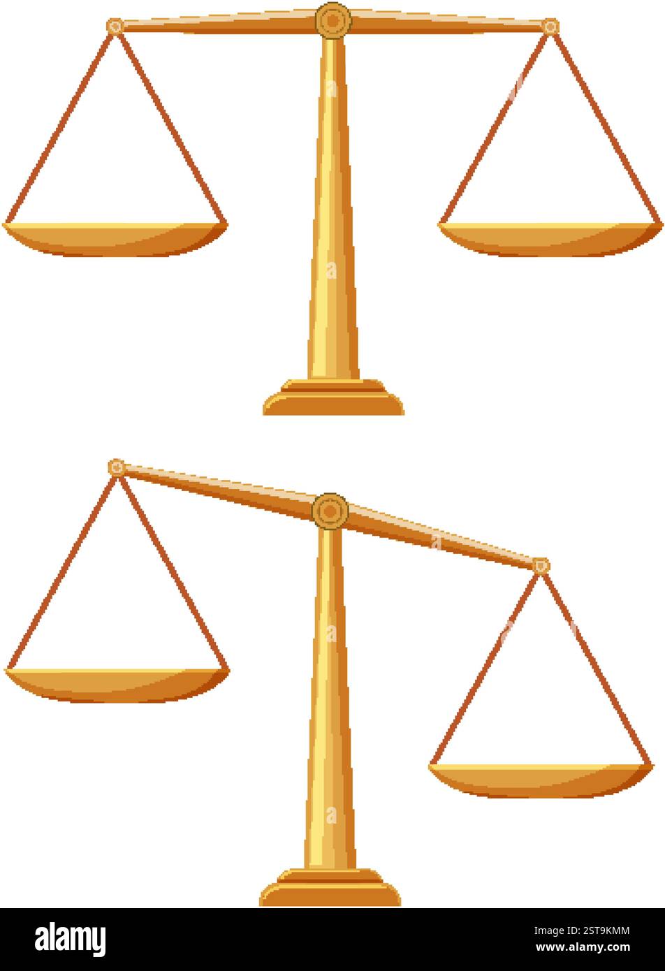Illustration of scales symbolizing balance and fairness Stock Vector ...