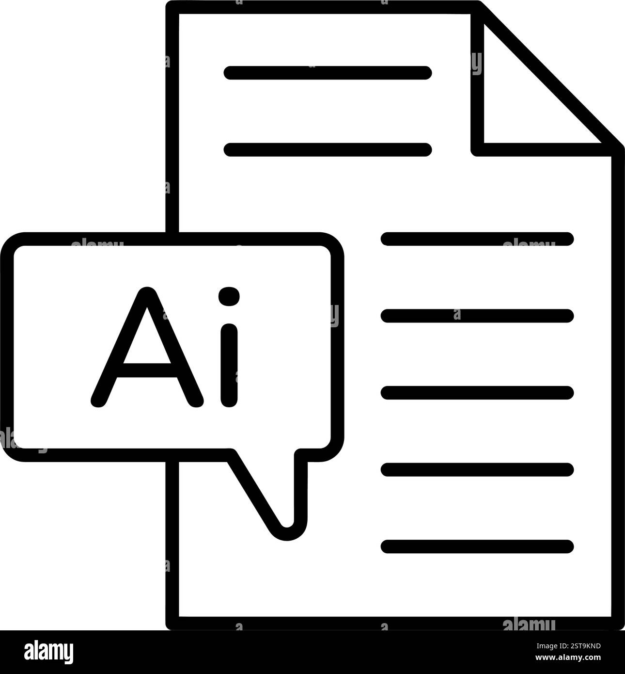 Generative AI report icon Stock Vector Image & Art - Alamy