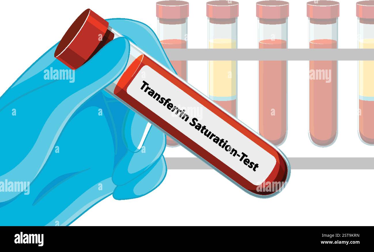 Vector image of blood test tubes and hand Stock Vector Image & Art - Alamy