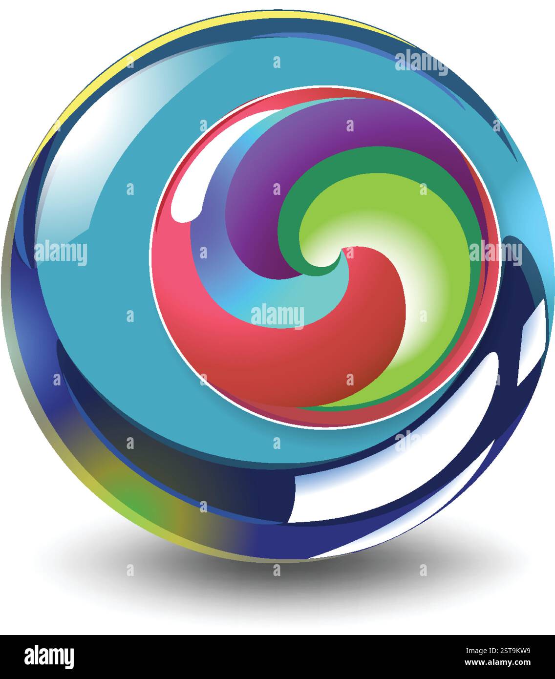 Abstract sphere swirling colors hi-res stock photography and images - Alamy