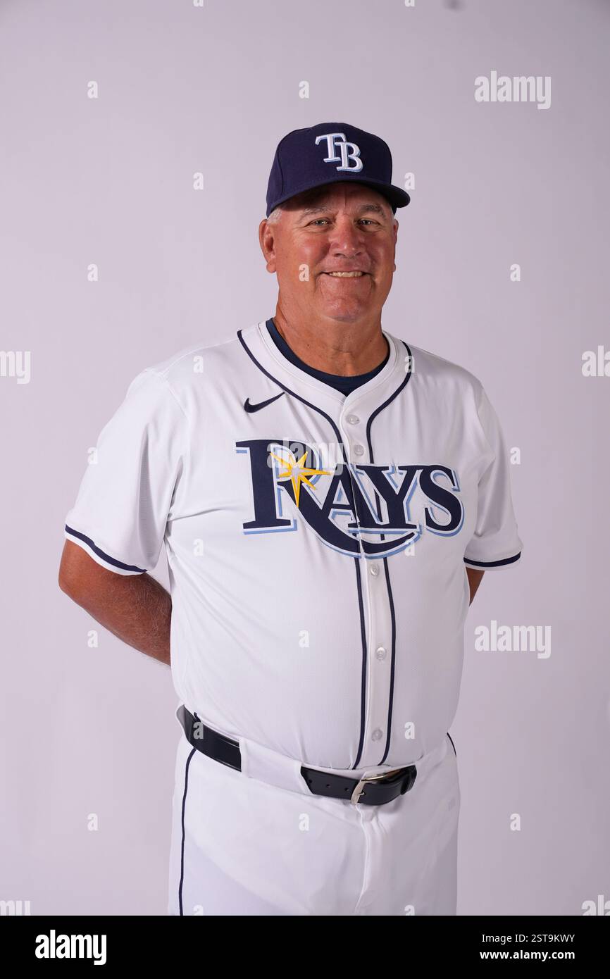 Tampa Bay Rays assisting hitting and rehab coach Rick Knapp poses for a ...