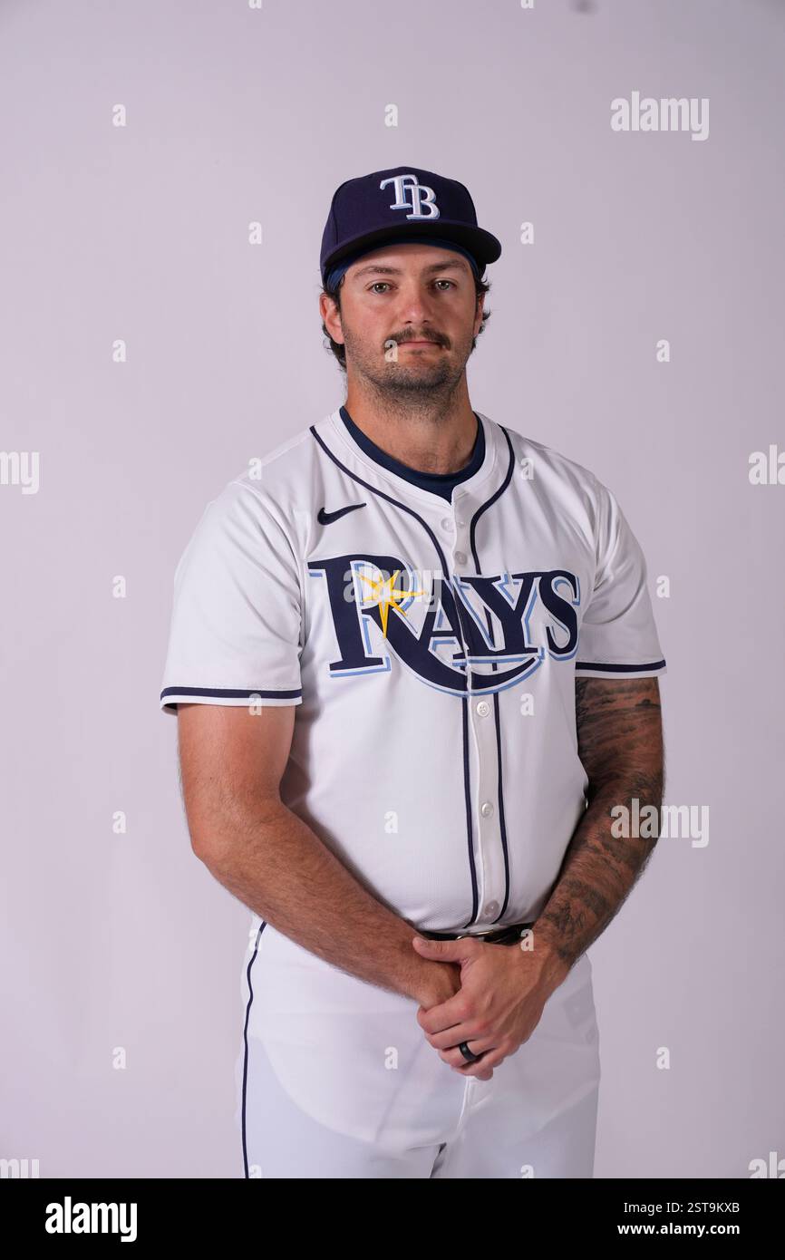 Tampa Bay Rays pitcher Connor Seabold poses for a portrait during photo ...