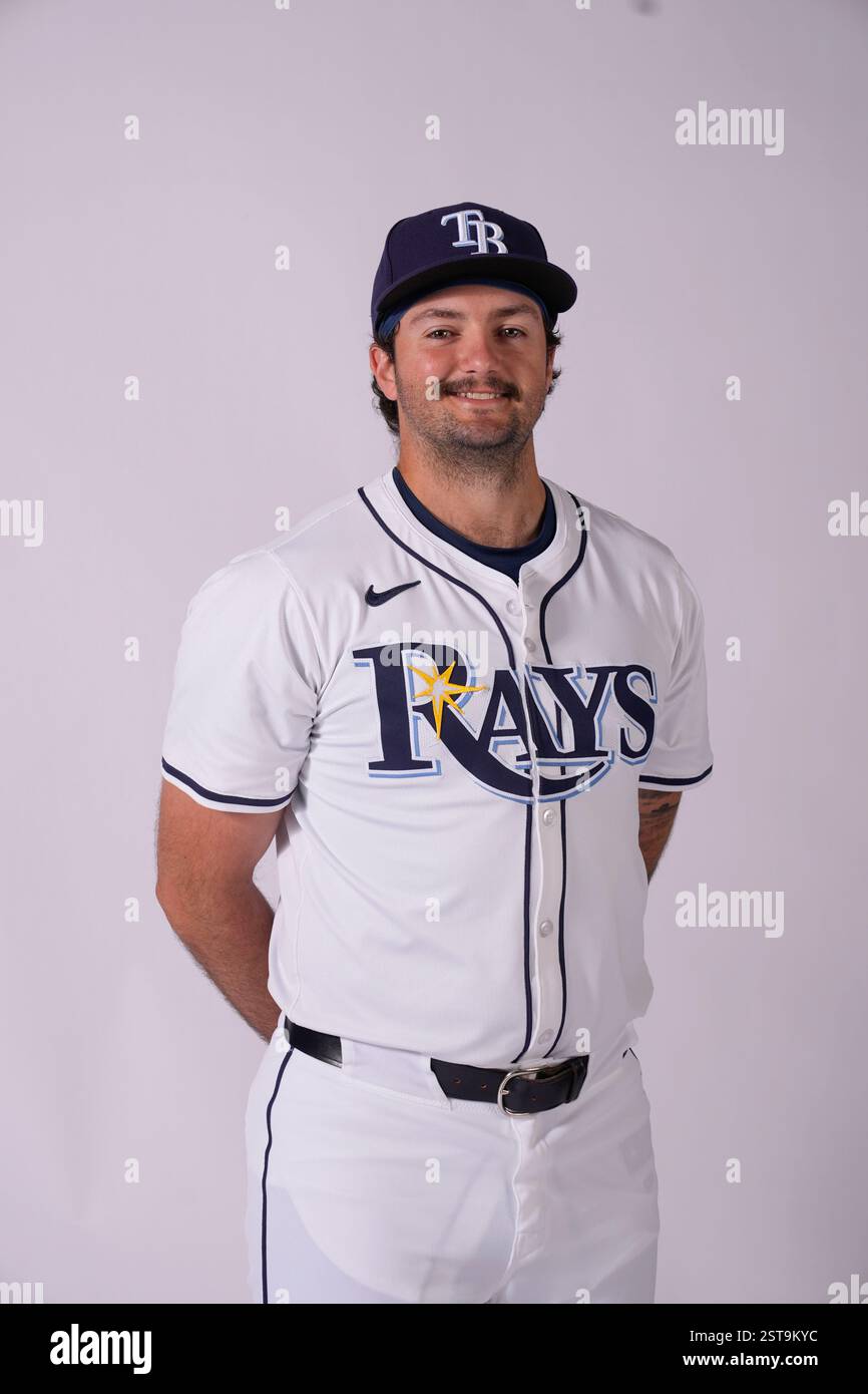 Tampa Bay Rays pitcher Connor Seabold poses for a portrait during photo ...