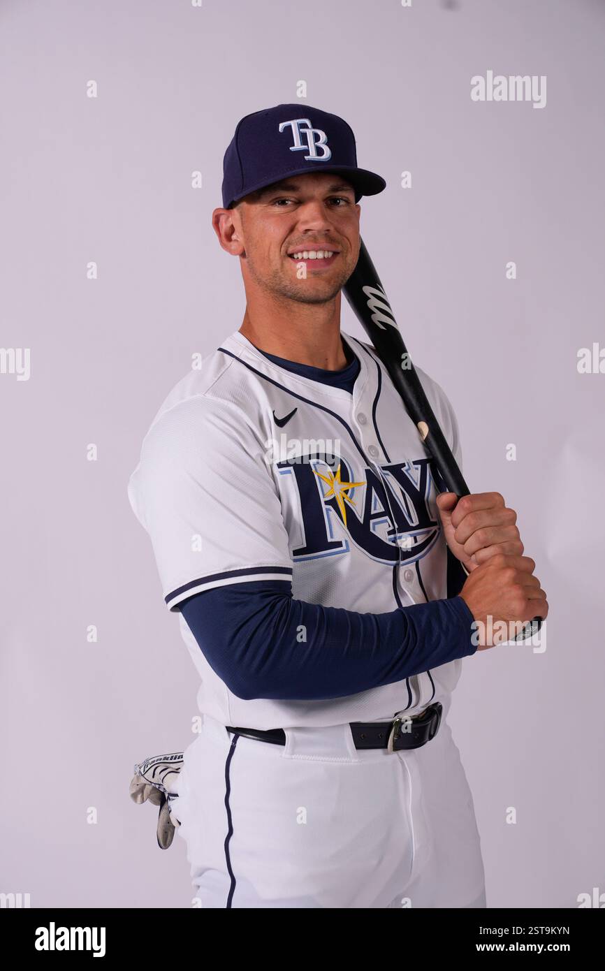 Tampa Bay Rays catcher Ben Rortvedt poses for a portrait during photo ...