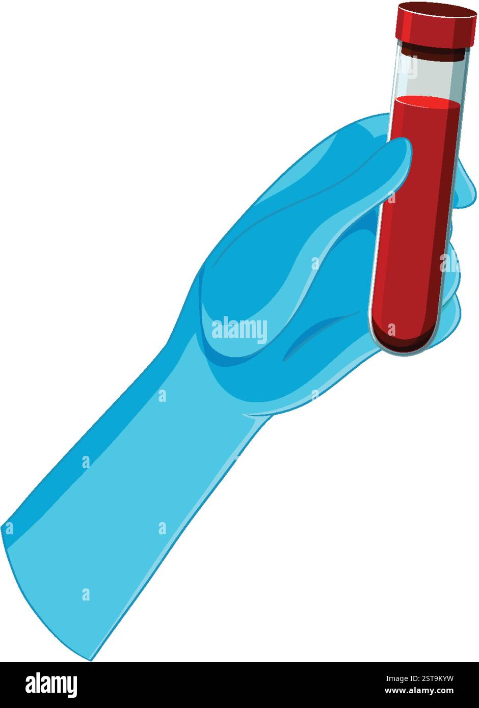 Blood collection research hand Stock Vector Images - Alamy