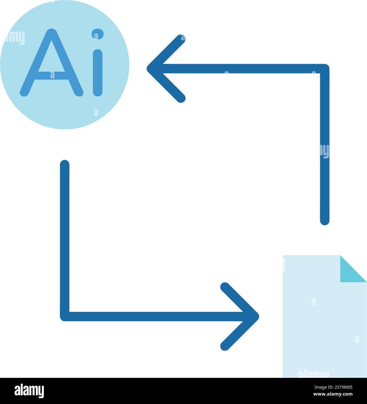 Machine learning technology diagram with artificial intelligence ai Cut Out Stock Images ...