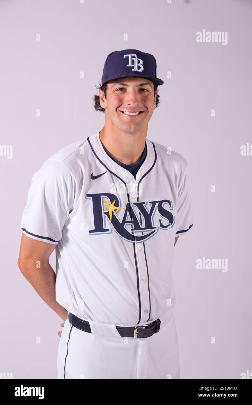Tampa Bay Rays pitcher Paul Gervase poses for a portrait during photo ...