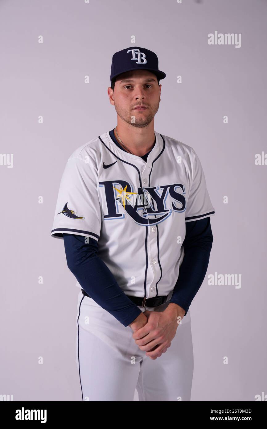Tampa Bay Rays pitcher Mike Vasil poses for a portrait during photo day ...