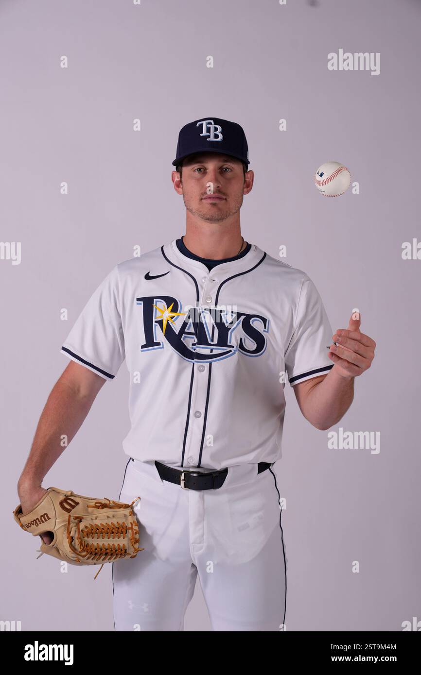 Tampa Bay Rays pitcher Mason Montgomery poses for a portrait during ...
