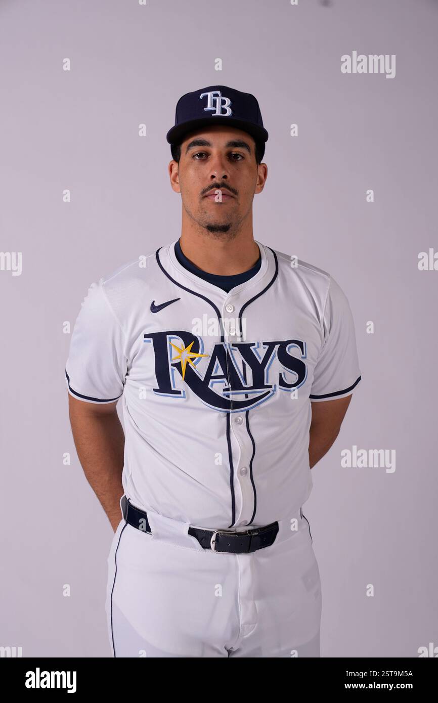 Tampa Bay Rays pitcher Alex Cook poses for a portrait during photo day ...